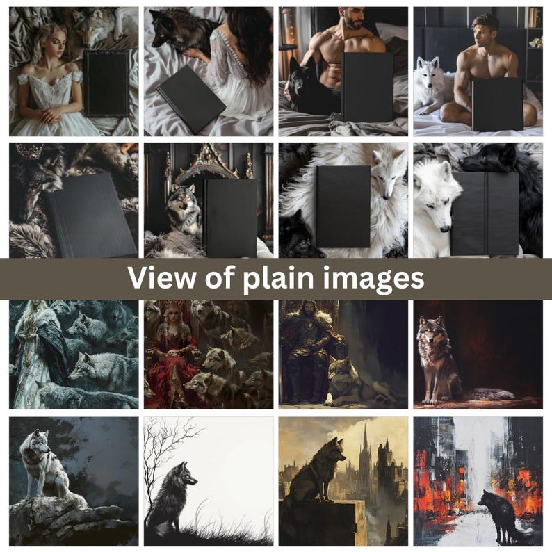 Royal Wolf - Book Mockup Template | Flat Lay | Bookstagram | Social Media | Stock Photography ...