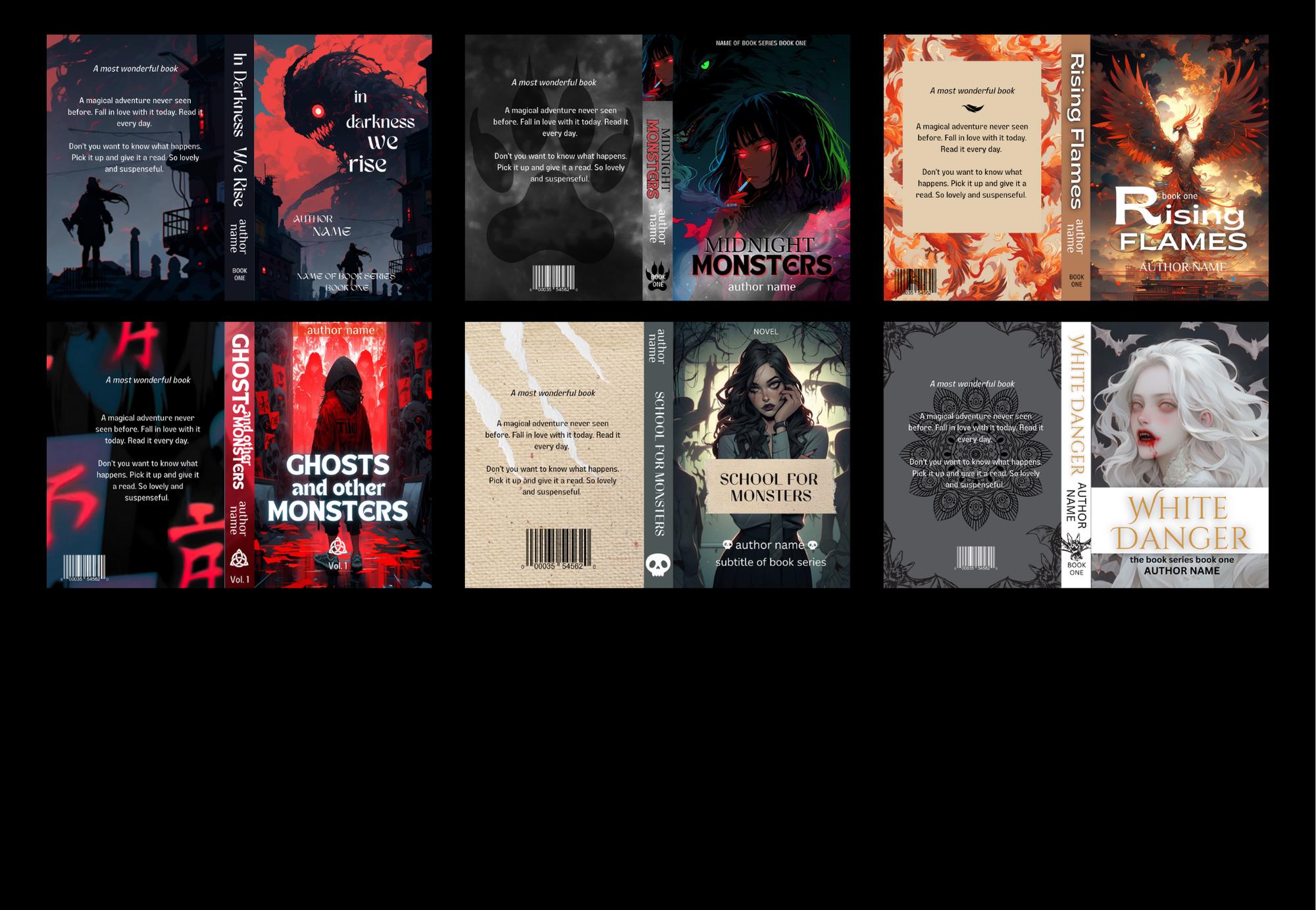 30 Front and Back Book Cover Layout Templates Paperback 6x9, Templates ...