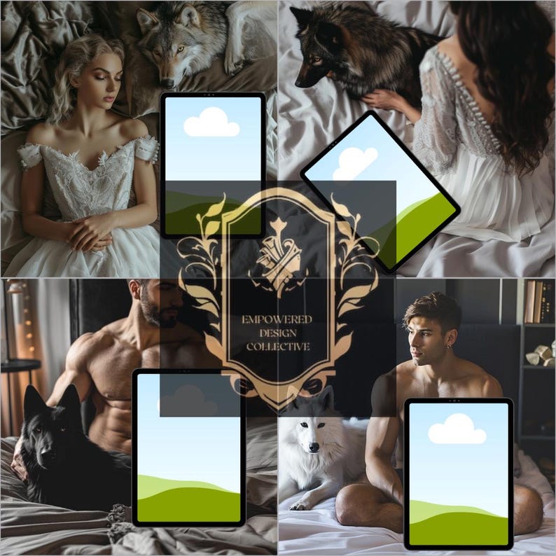 Royal Wolf - Book Mockup Template | Flat Lay | Bookstagram | Social Media | Stock Photography ...