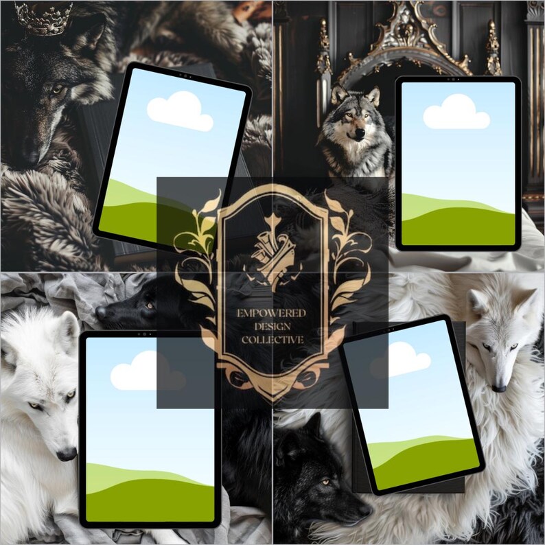 Royal Wolf - Book Mockup Template | Flat Lay | Bookstagram | Social Media | Stock Photography ...