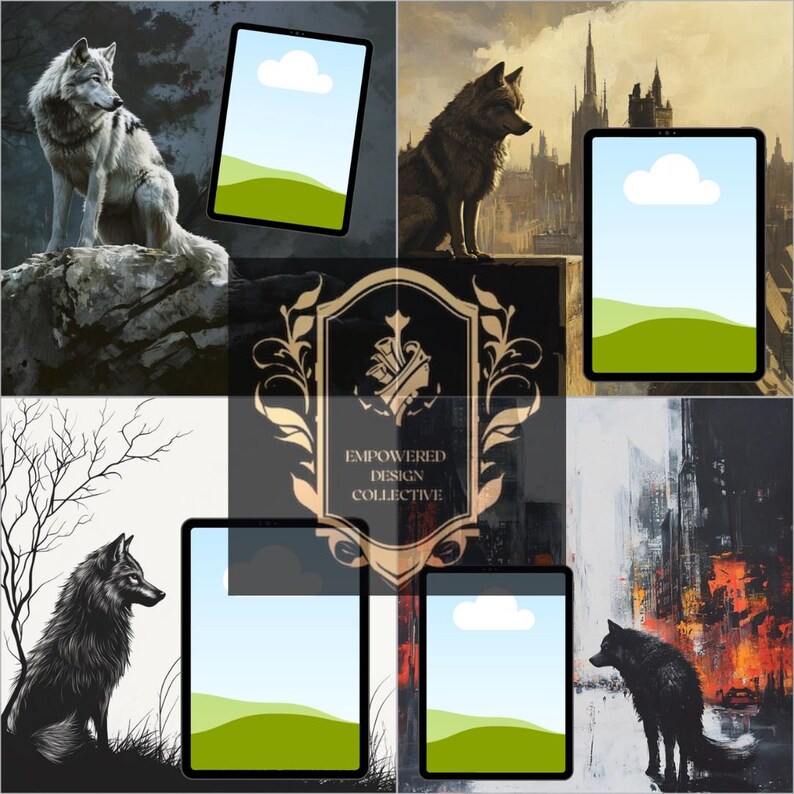 Royal Wolf - Book Mockup Template | Flat Lay | Bookstagram | Social Media | Stock Photography ...