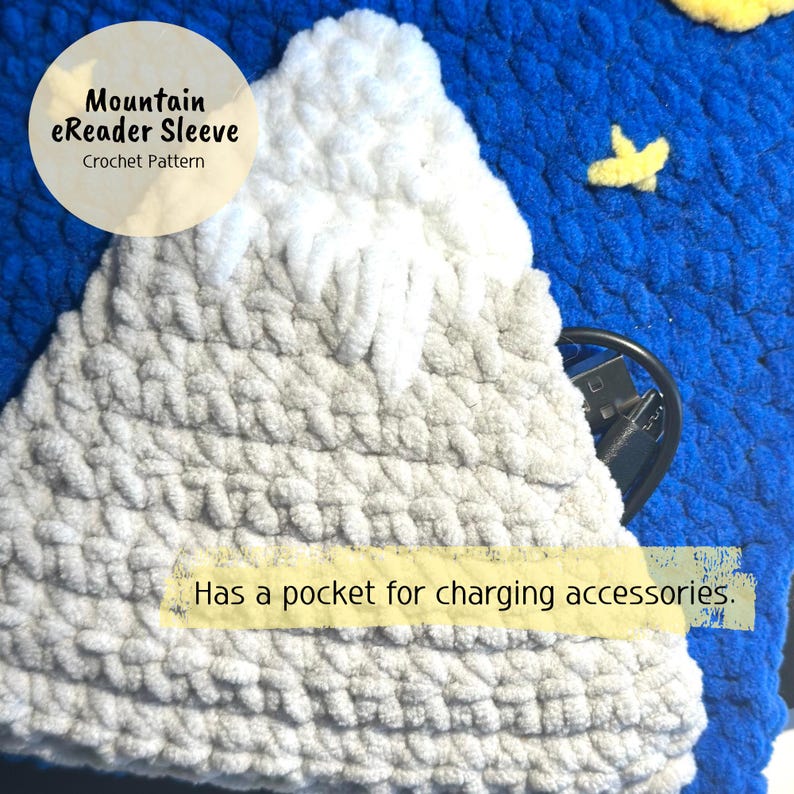 Mountain View Ereader Crochet Pattern With Pocket - Etsy