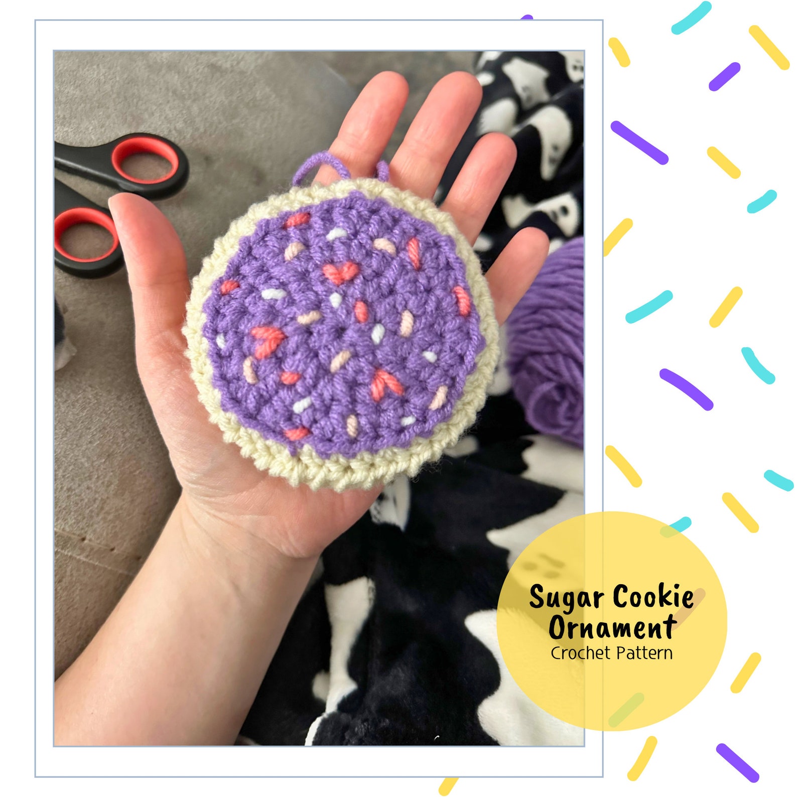 Sugar Cookie Ornament Crochet Pattern - Etsy