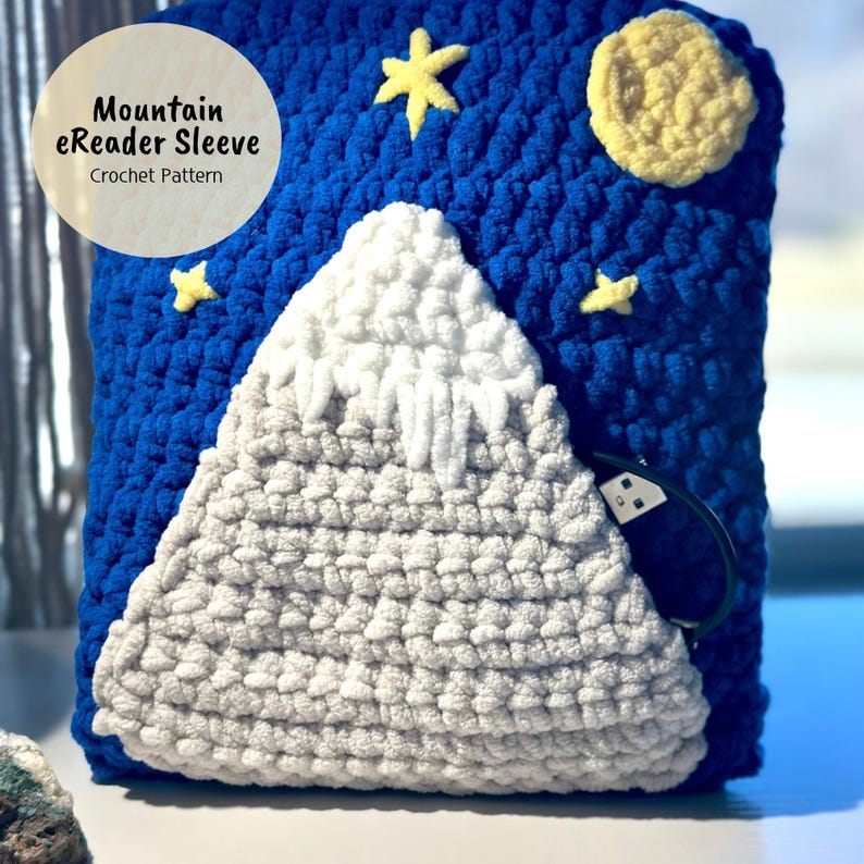 Mountain View Ereader Crochet Pattern With Pocket - Etsy