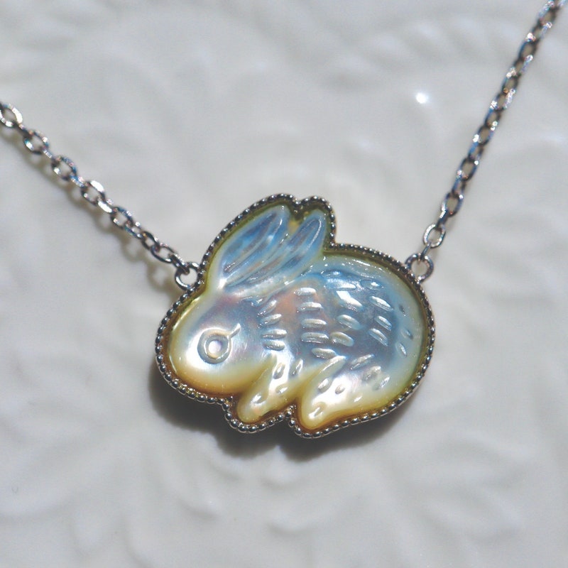 Rabbit Necklace - Etsy