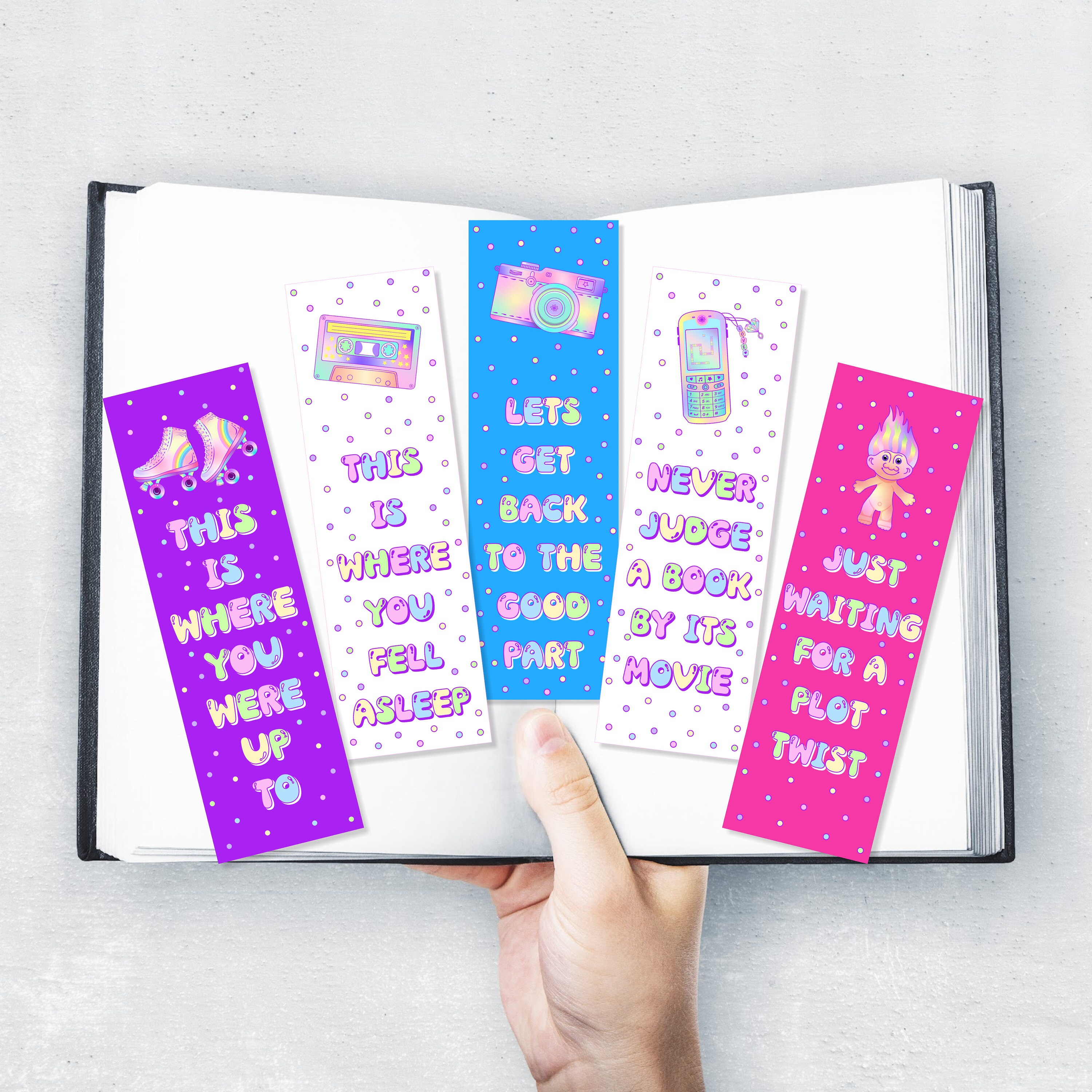 Bookmarks Reading Books Trolls Printable Instant Download DIY Craft Set ...