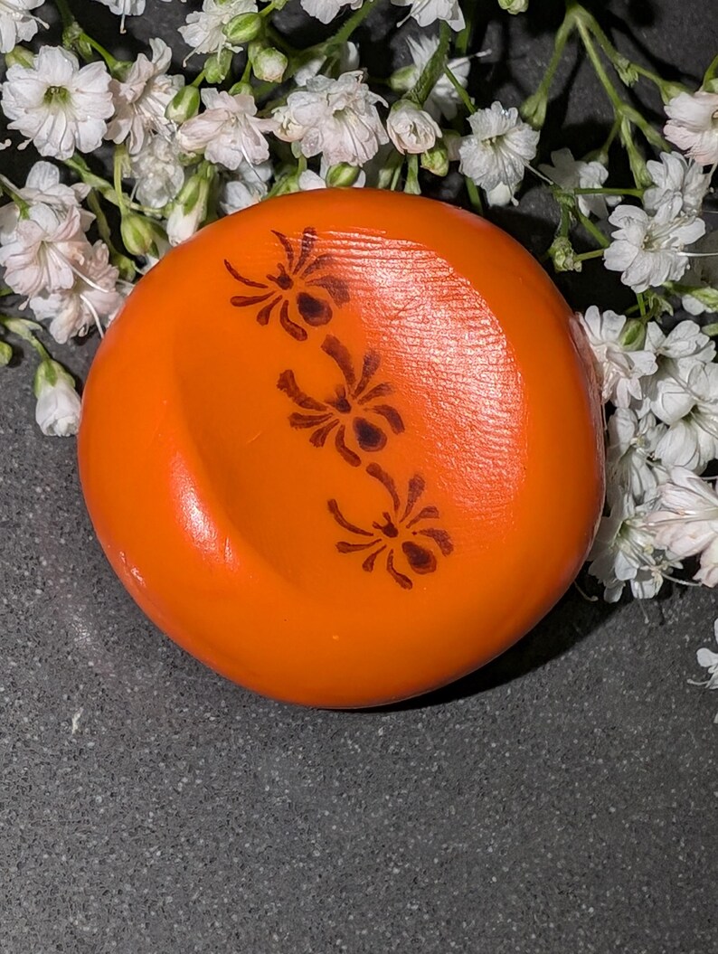 Spidertrio Orange Clay Stone, Glow in the Dark, Word Stone, Fidget ...