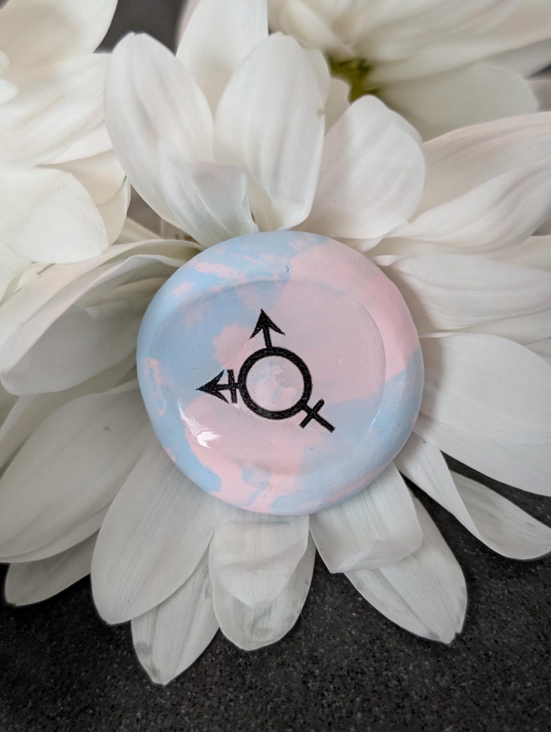 Trans Pride Nug, Gender Symbols, Trans Flag Colors, Clay Word Stone ...