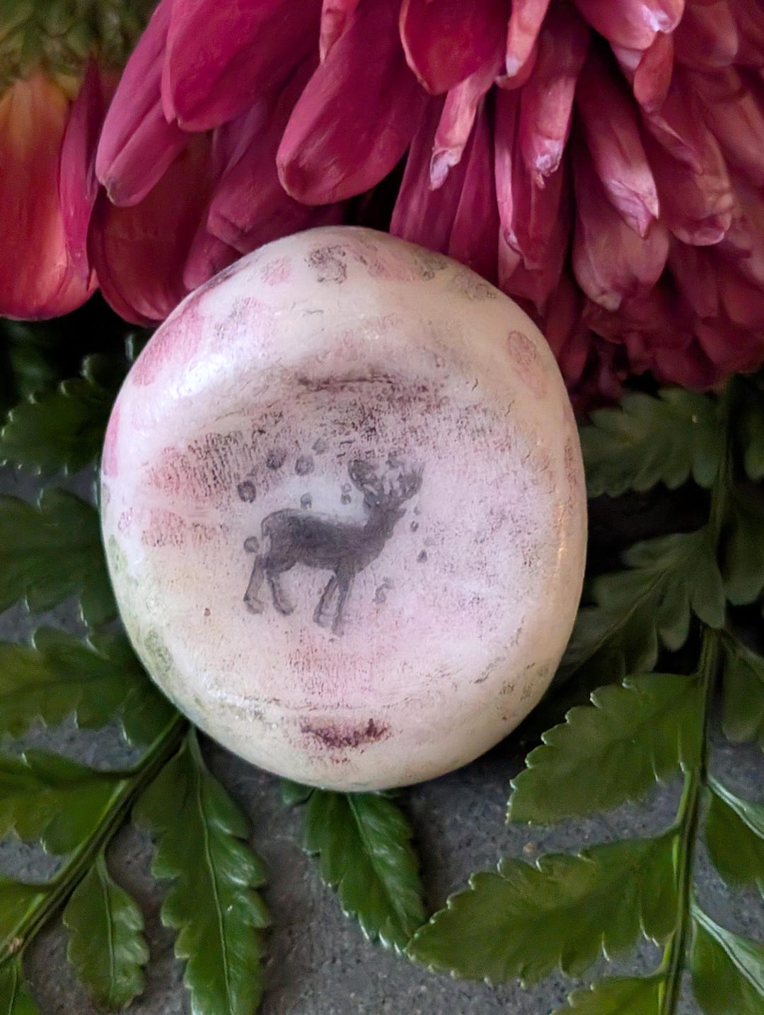 Winter Garden Fawn Word Stone: Fidget Worry Stone for Anxiety - Etsy