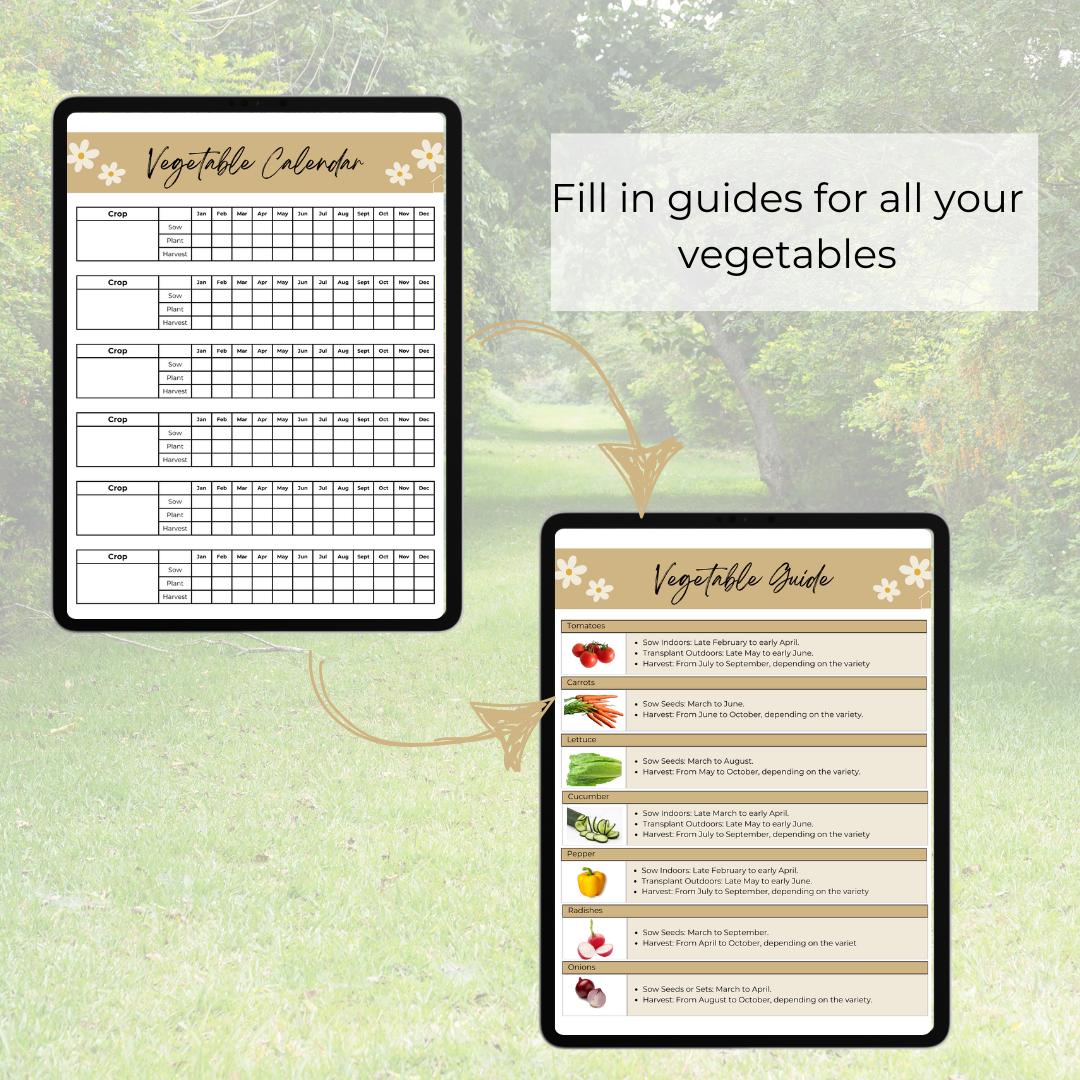 Printable Garden Planner | Digital Gardening Journal | Plant Care ...