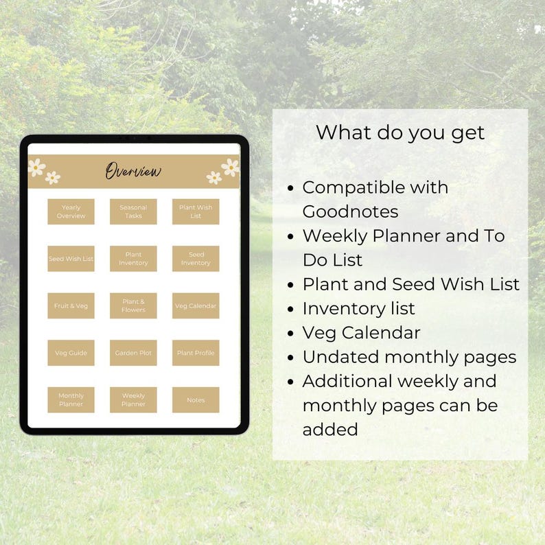 Printable Garden Planner | Digital Gardening Journal | Plant Care ...