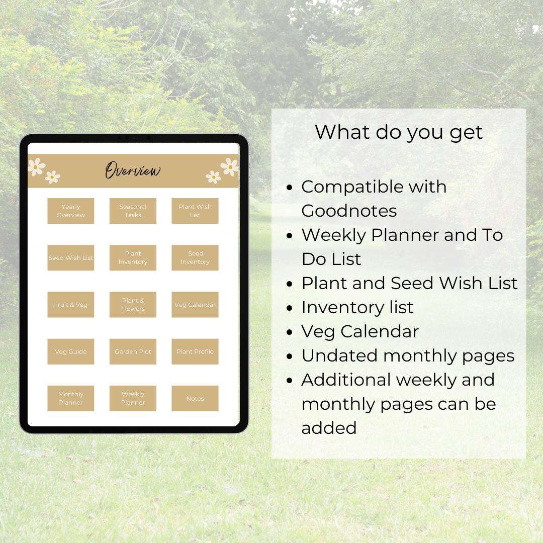 Printable Garden Planner | Digital Gardening Journal | Plant Care ...