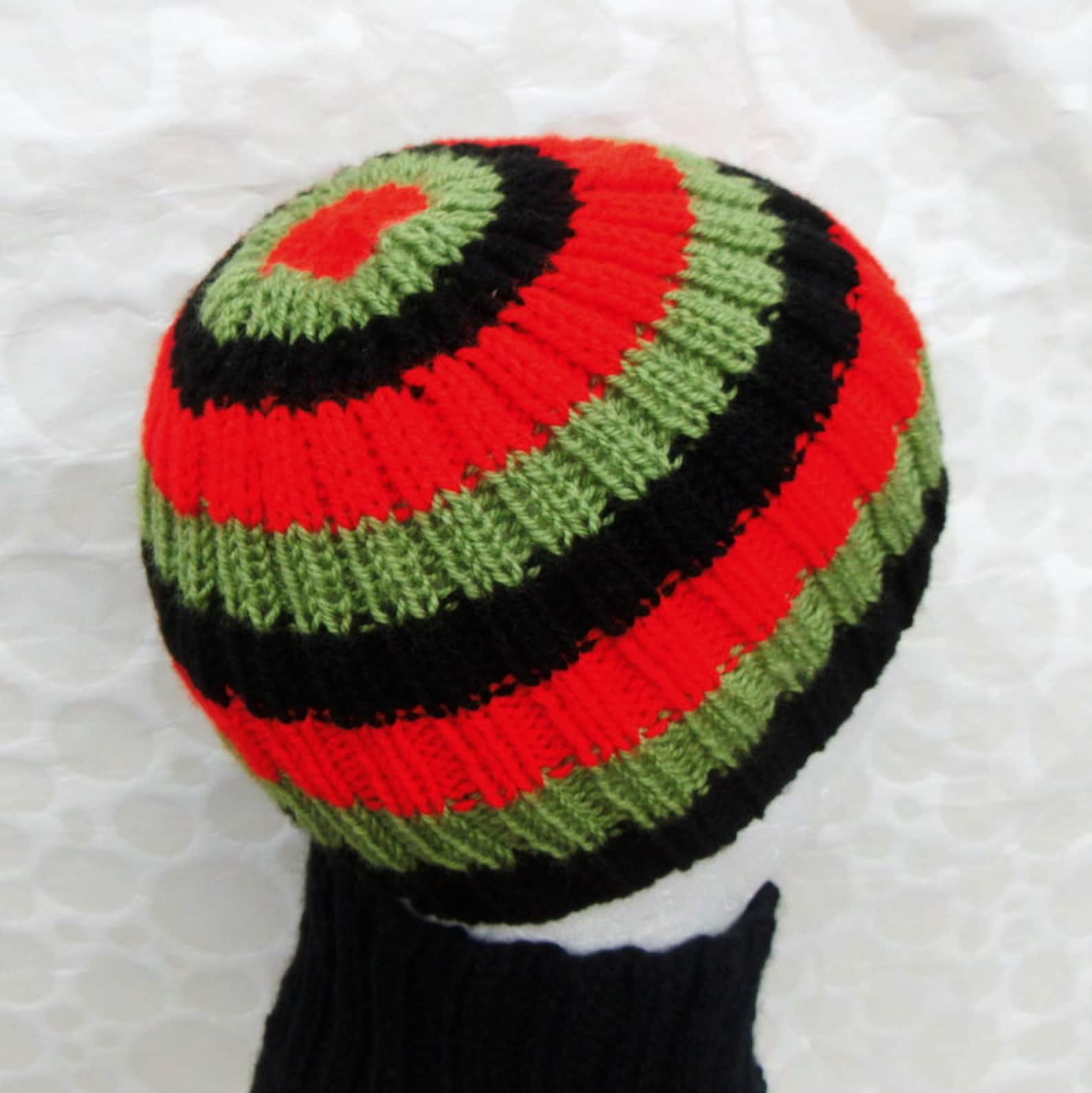 STRIPED HAT PATTERN Mens Beanie Knitting Pattern Birthday Gift - Etsy