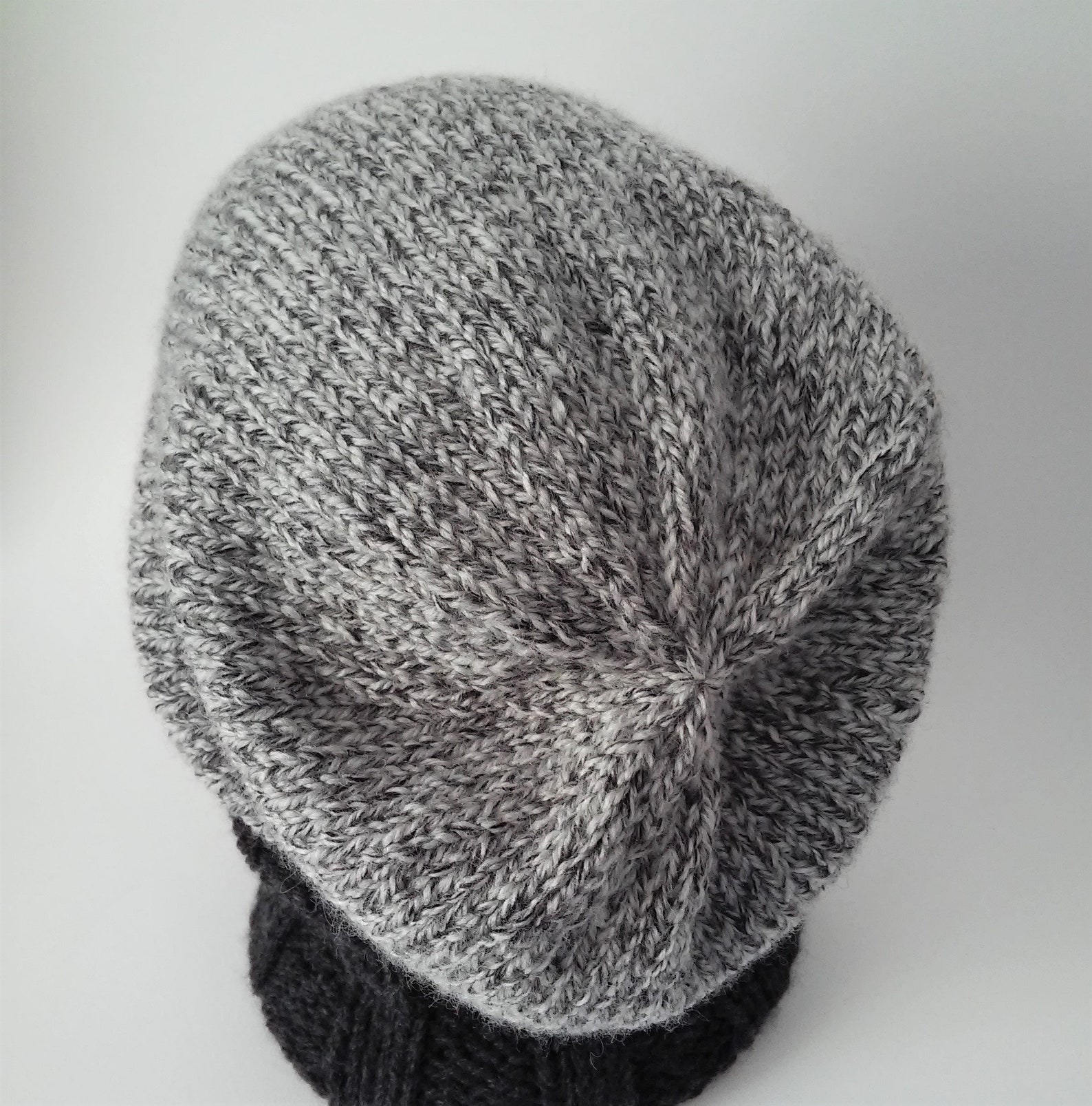 Mens Easy Hat Pattern Simple Slouchy Hat KNITTING PATTERN Gift | Etsy