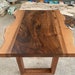 Custom Square Walnut Wood Live Edge Dining Table/ Square Wooden Coffee ...