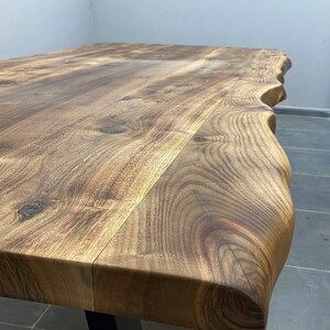 Custom Order Natural Live Edge Walnut Wood Dining Table/ Office Table ...