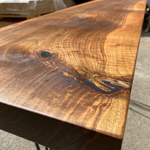 Custom Order Walnut Wood Entryway Table/ Walnut Console Table/ Wooden ...