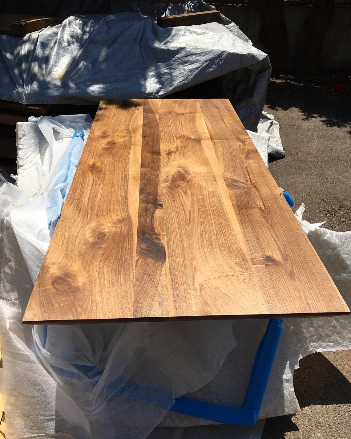 Made to Order Bullnose Edge Walnut Wooden Dining Table/ Walnut Coffee ...
