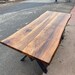 Made to Order Live Edge Walnut Wood Kitchen Table/ Walnut Dining Table ...