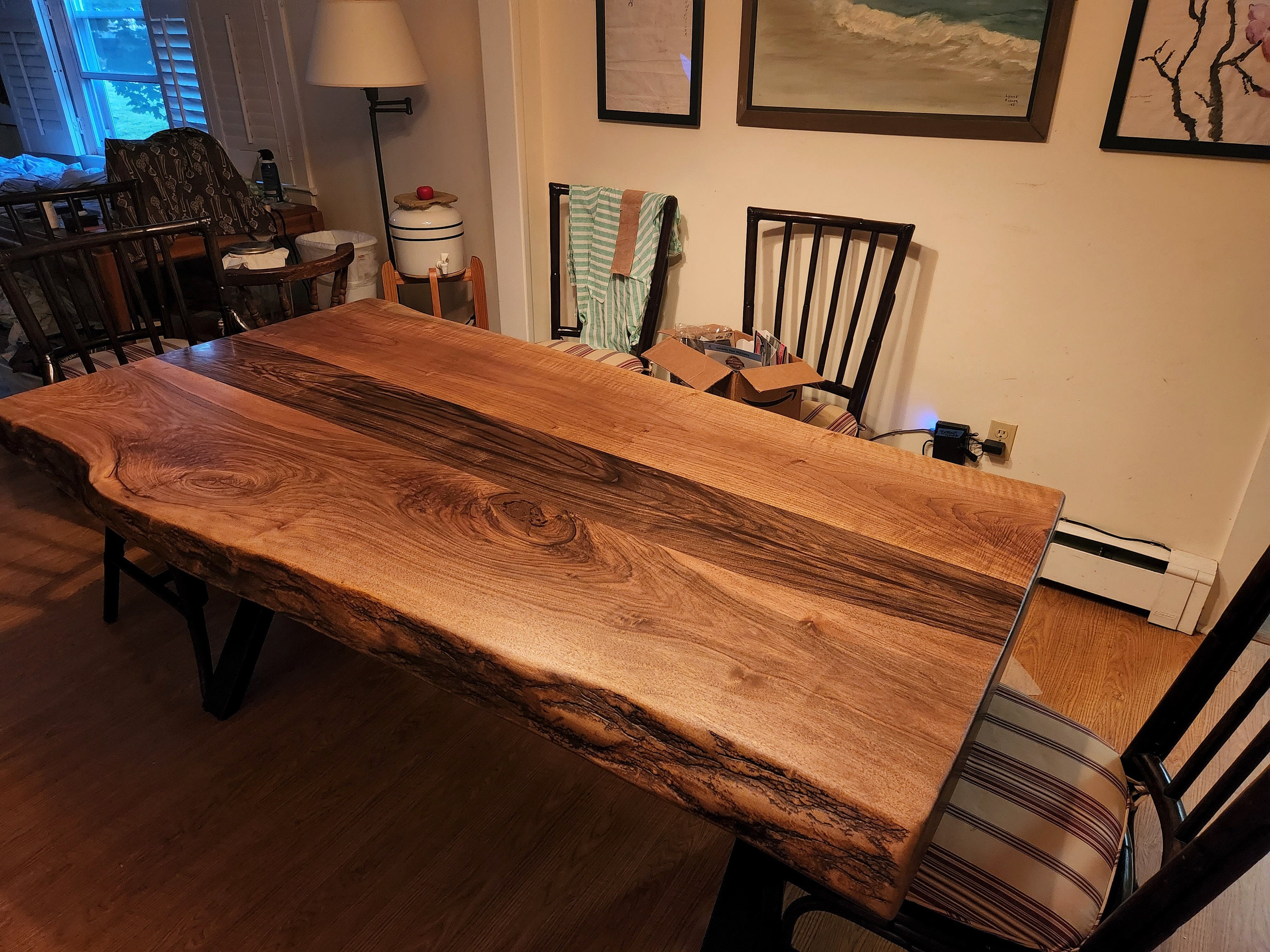 Custom Order Live Edge Walnut Wood Natural Dining Table/ Coffee Table ...