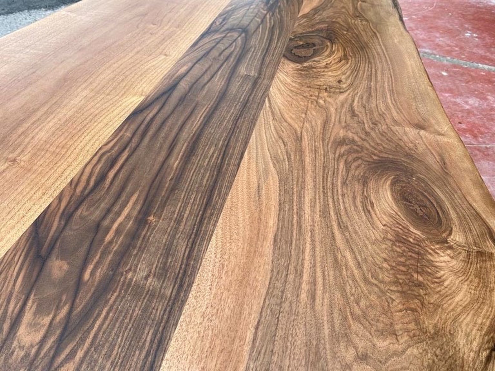 Custom Order Live Edge Walnut Wood Natural Dining Table/ Coffee Table ...
