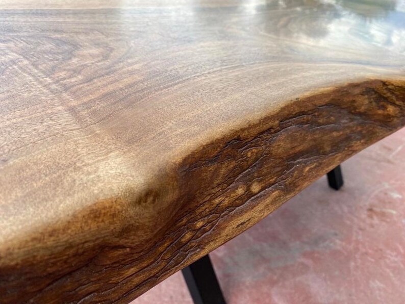 Custom Order Live Edge Walnut Wood Natural Dining Table/ Coffee Table ...