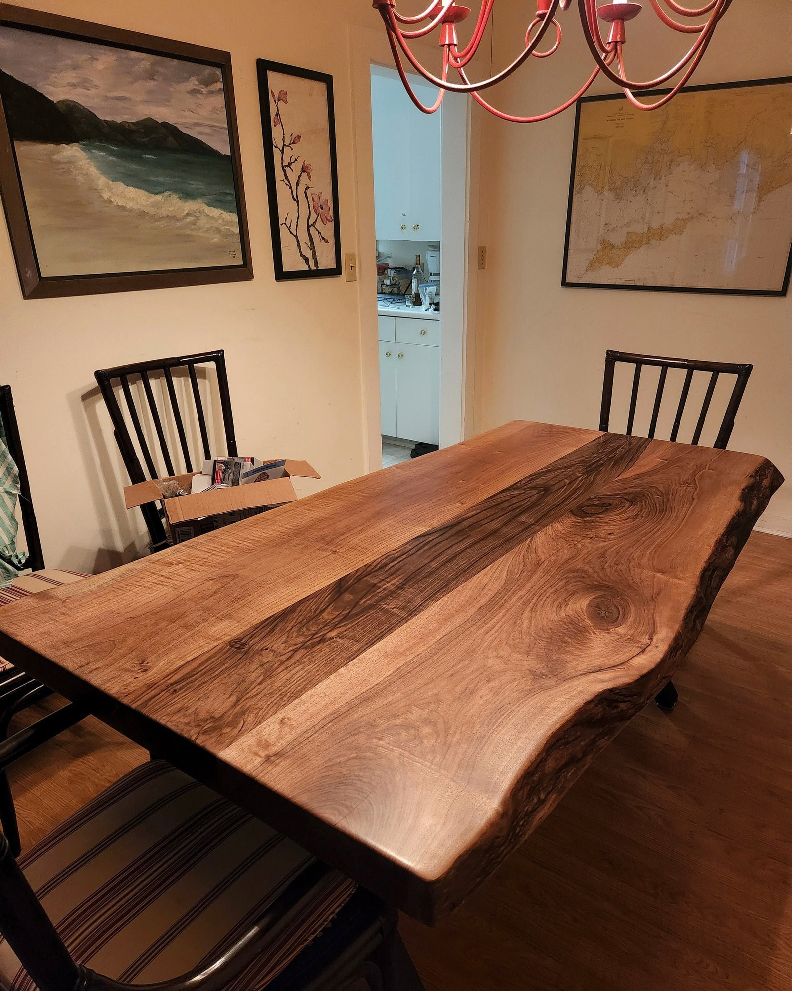 Custom Order Live Edge Walnut Wood Natural Dining Table/ Coffee Table ...