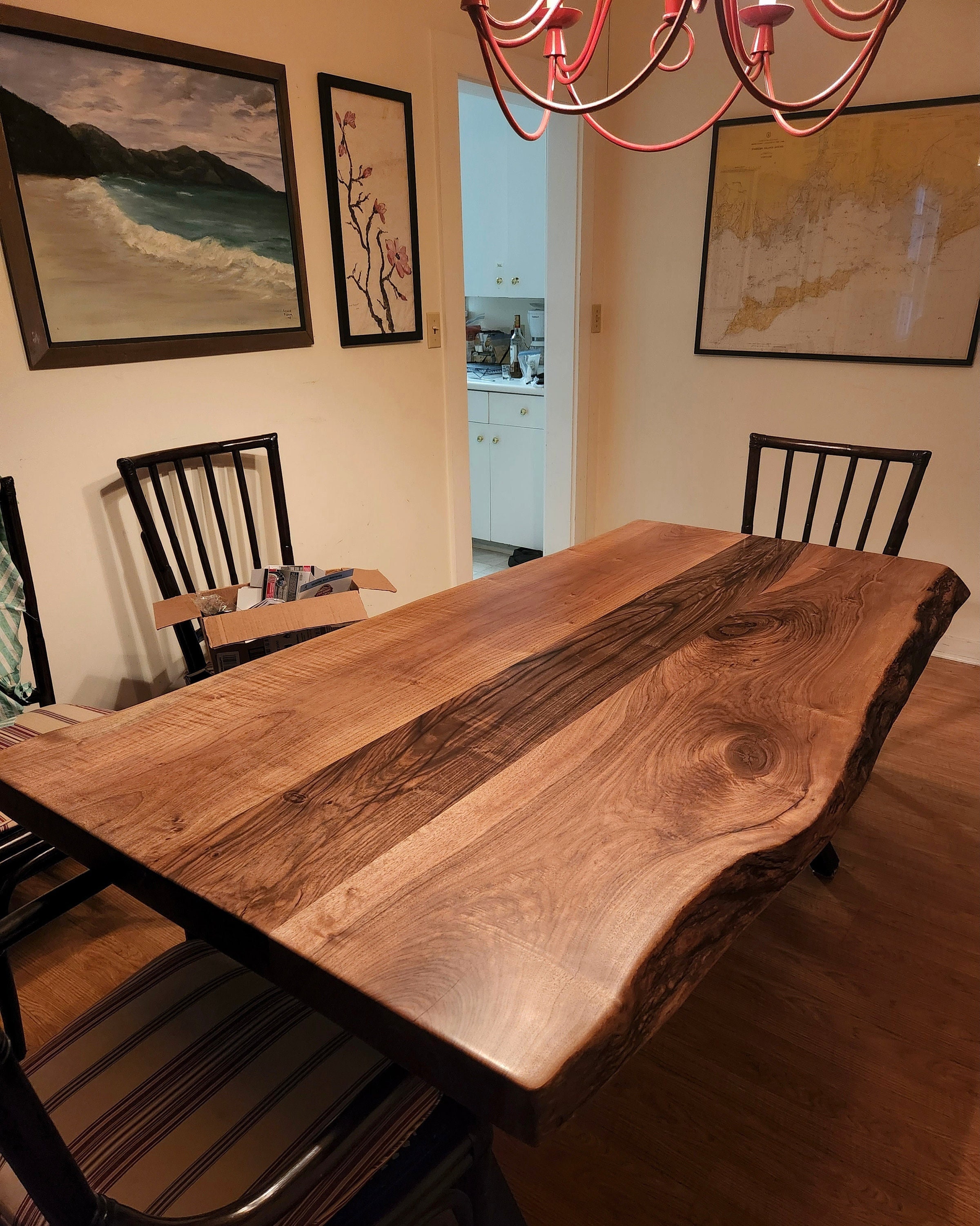 Custom Order Live Edge Walnut Wood Natural Dining Table/ Coffee Table ...