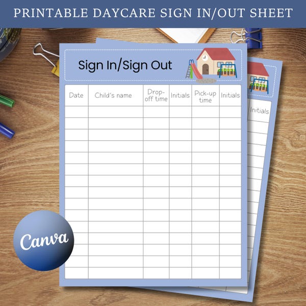Pick up Log Sheet Template - Etsy