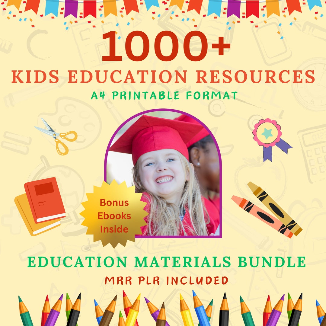 Preschool Worksheets Bundle Kindergarten Education Printable Activity ...