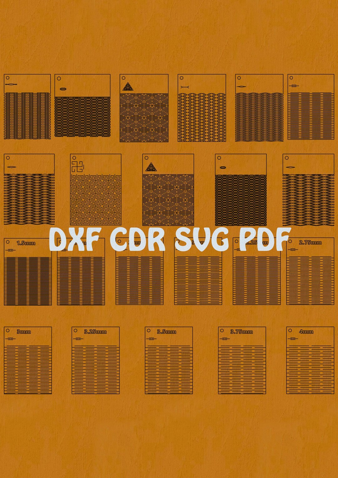 Flexible Plywood, Pvc, Metall. Laser Cut. Laser Cut Files Pdf SVG DXF ...