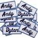 Biker Name Tag Embroidered Custom Patches for Jackets | Etsy