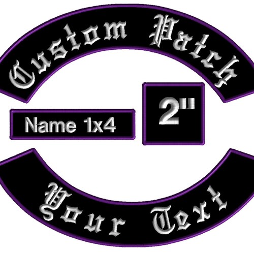 Large Back Patch Custom Rocker Motorcycle Biker Patches - Etsy