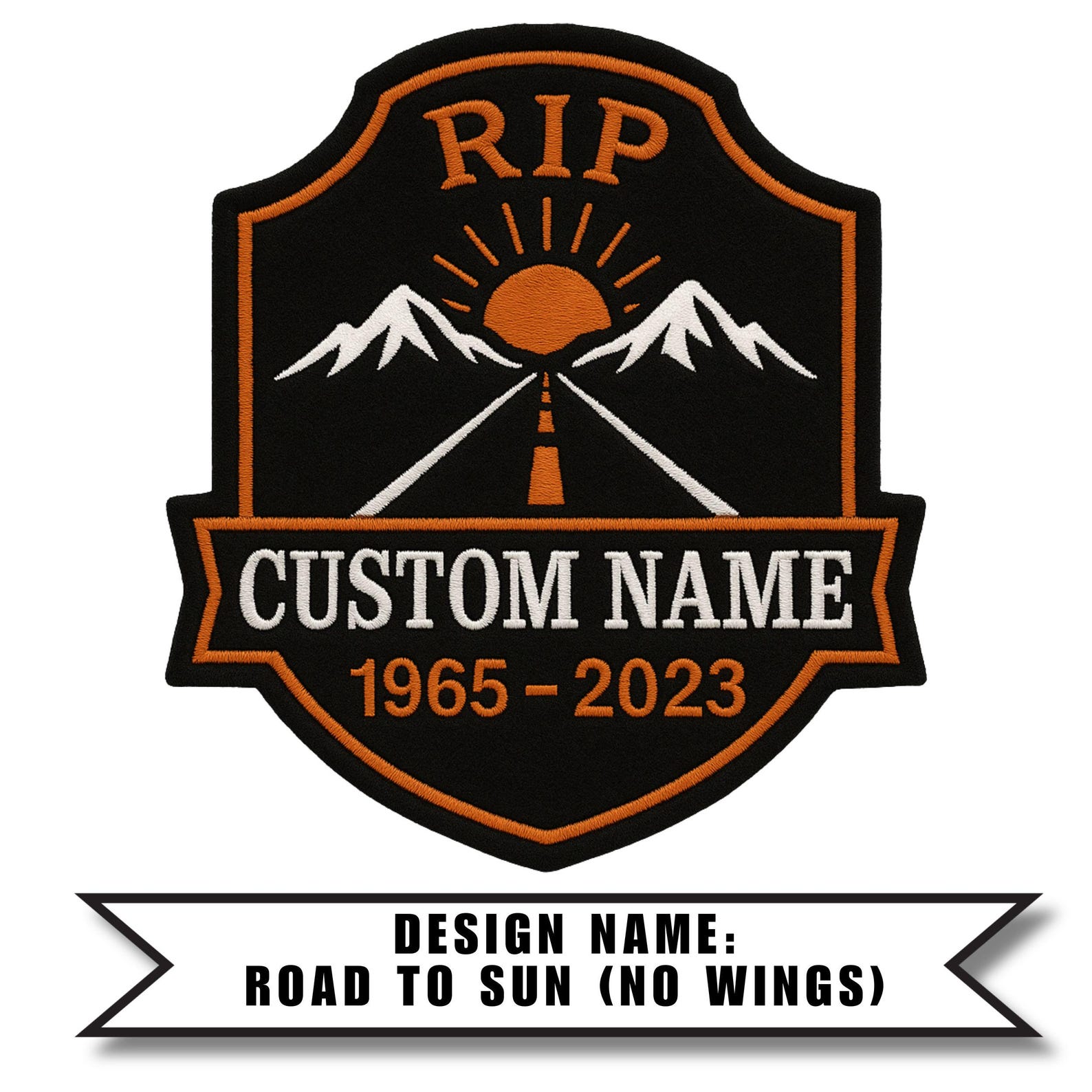 RIP Patch for Biker Jackets | Iron in Memorial Applique for Motorcycle ...