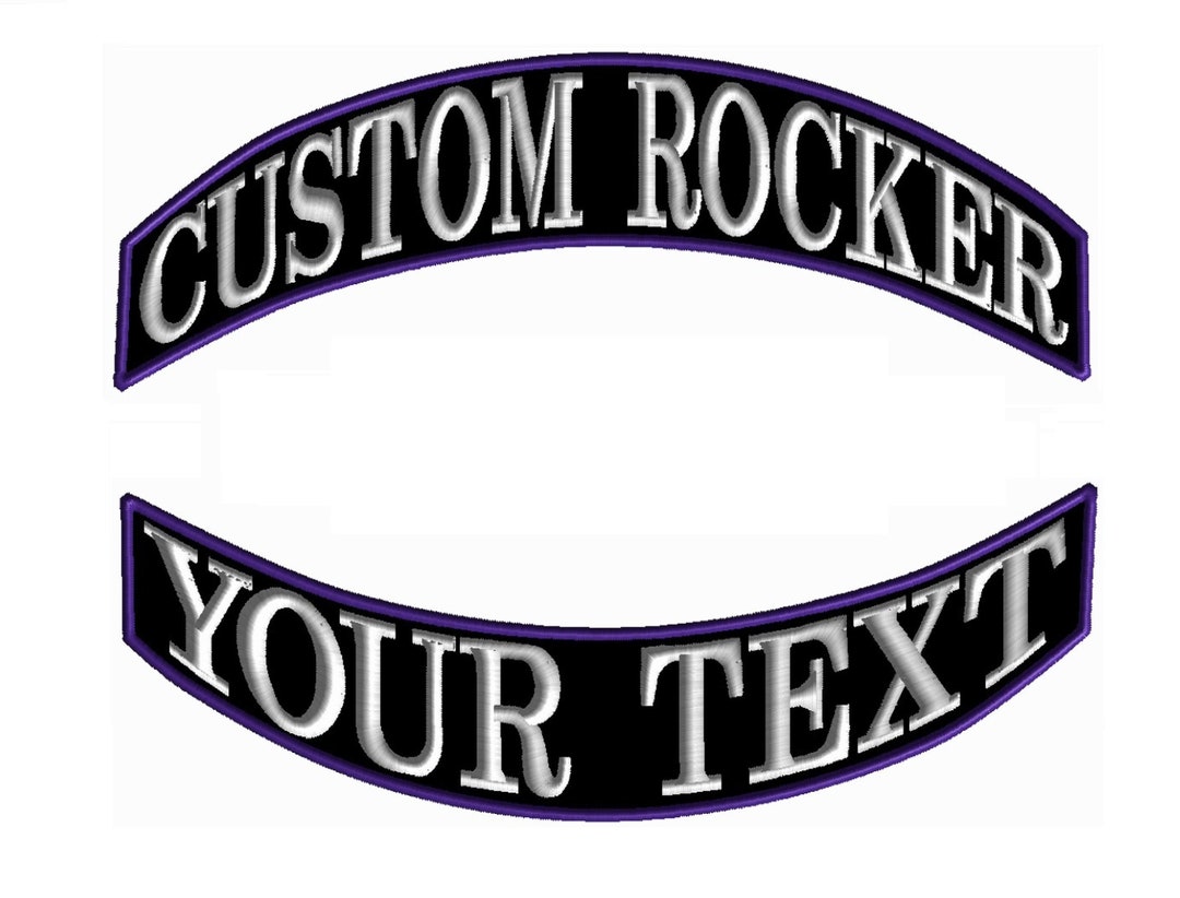 8 Custom Embroidered Patches for Jackets Iron on Rocker Patches ...