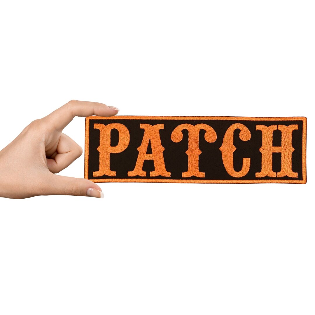 Custom Iron on Patch for Jackets | Embroidered Large Back Name Patch ...