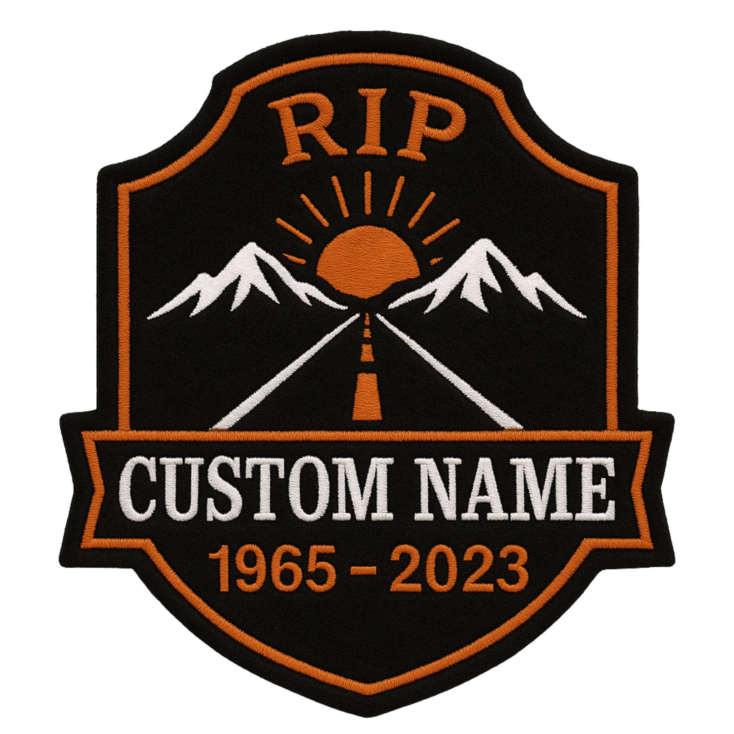 RIP Patch for Biker Jackets | Iron in Memorial Applique for Motorcycle ...