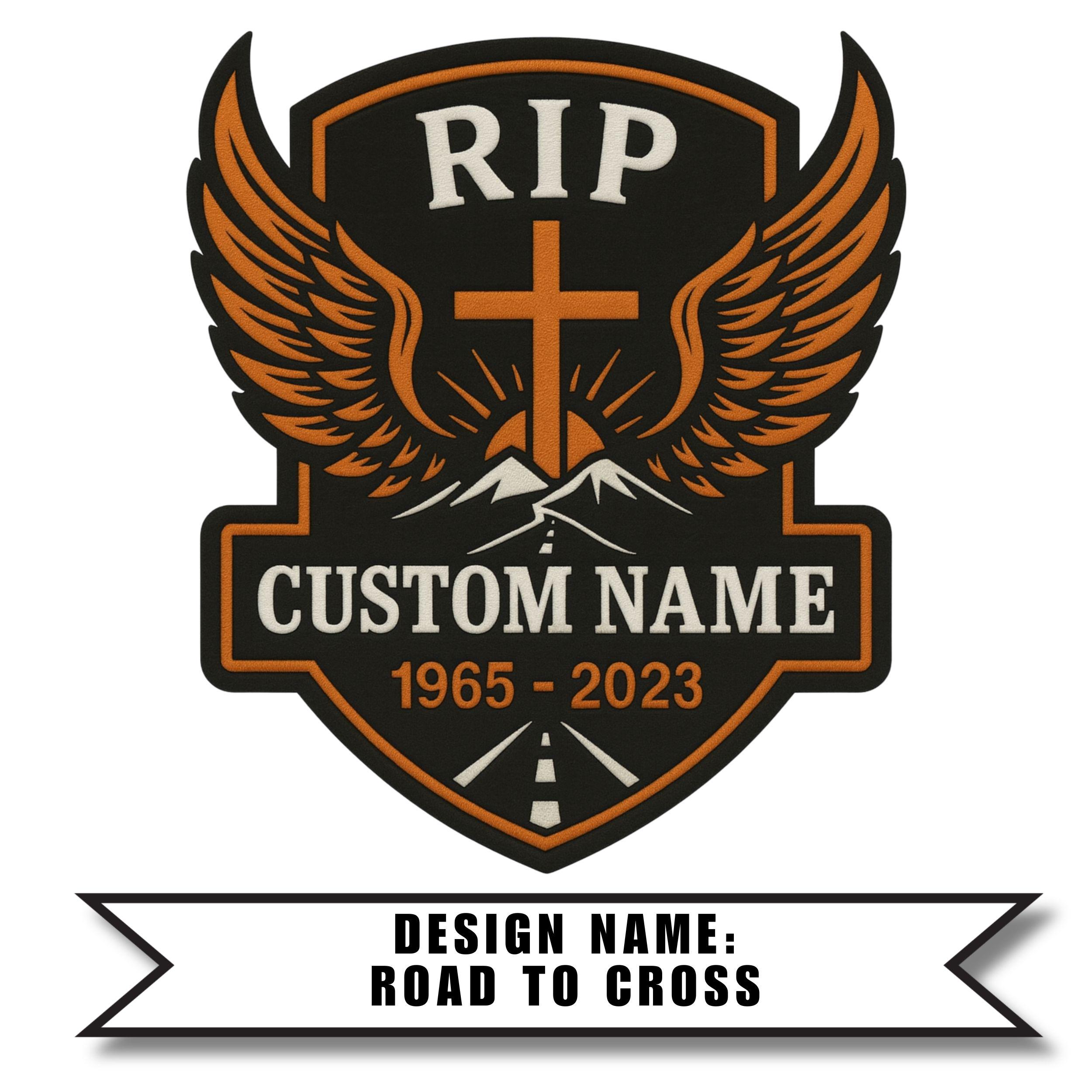 RIP Patch for Biker Jackets | Iron in Memorial Applique for Motorcycle ...