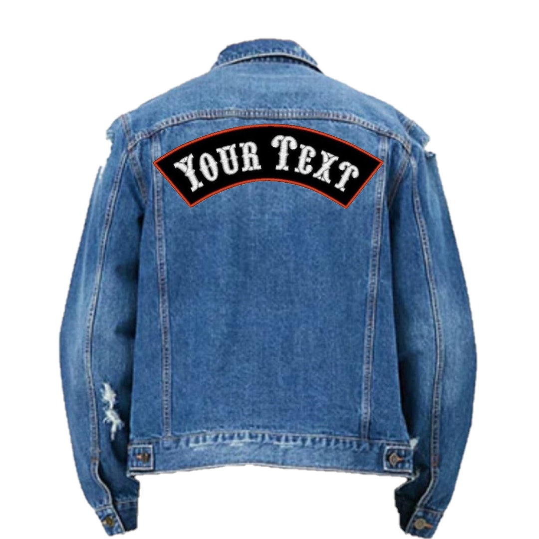 Custom Embroidered Biker Arch Patch Top Rocker Motorcycle Iron on Patch ...