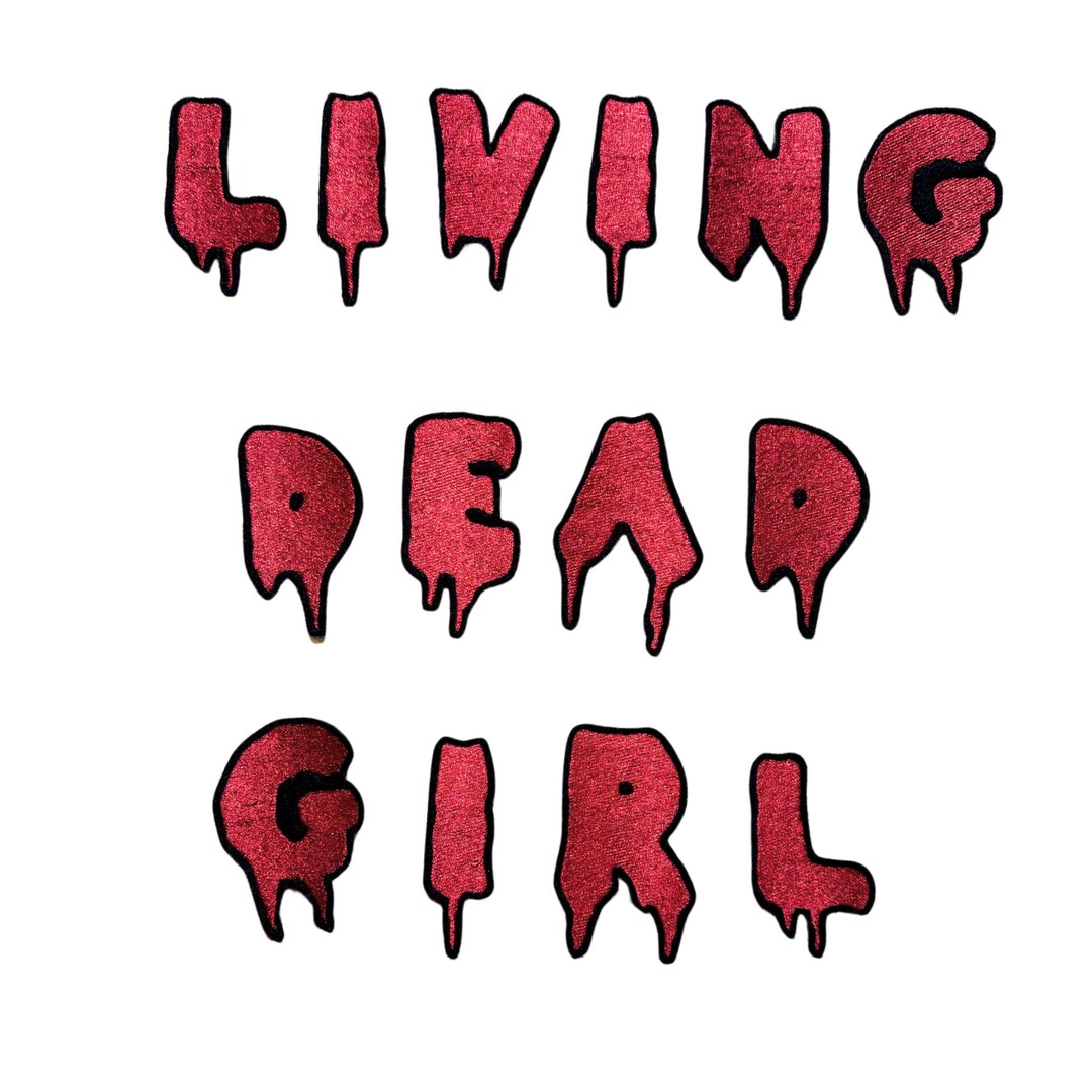 Drip Font Letter Patch - Horror Goth Iron On, Sew on (3 Inch) - Etsy
