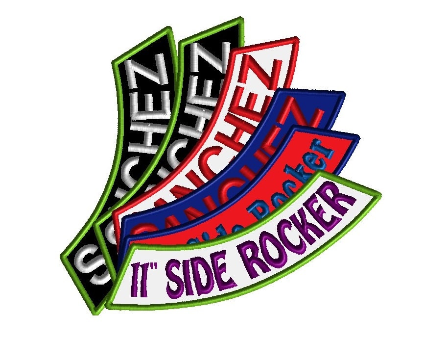 11 Custom Patches for Jackets Side Rocker Patch - Etsy