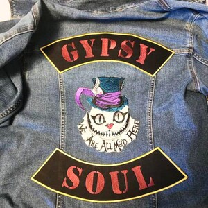 Custom Motorcycle Back Patch Set Iron on Top Rocker Bottom Rocker and ...