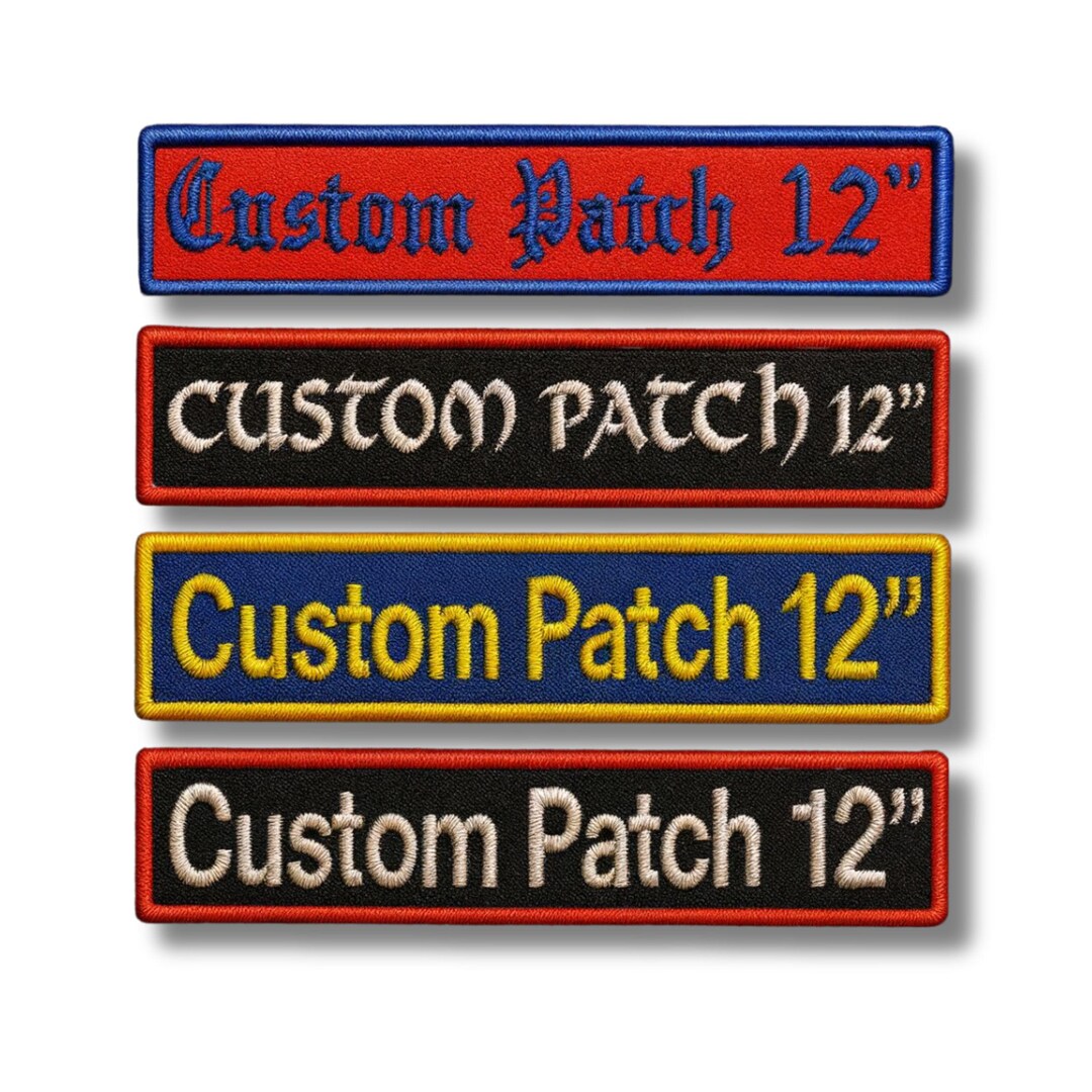 Iron-on Rectangle Name Patch for Jacket Backs With VELCRO® Option - Etsy