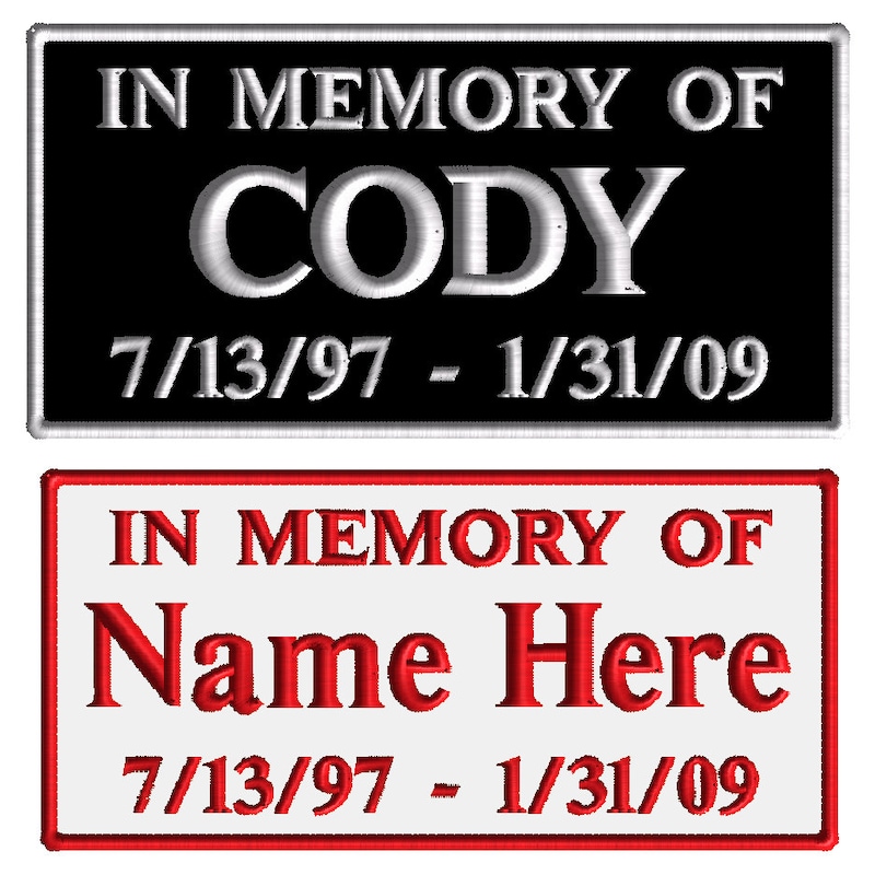 Biker Memorial Patch - Etsy