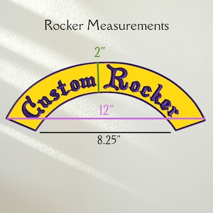 Custom Motorcycle Patches: 12" Top & Bottom Rocker, Officer Tag - Etsy