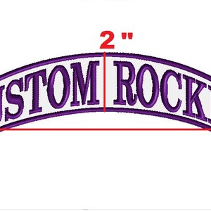 4 Piece Biker Patch Set Top & Bottom Rocker Square Name Tag Custom ...