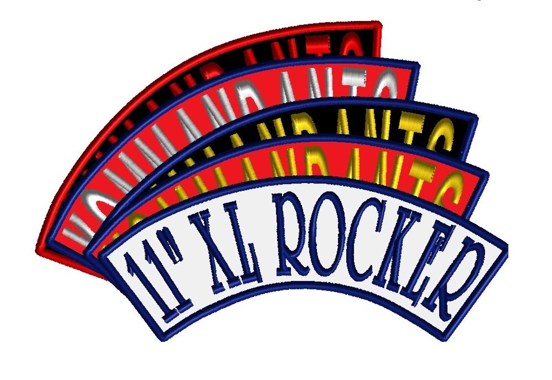 11" Custom Rocker Back Patch - Etsy