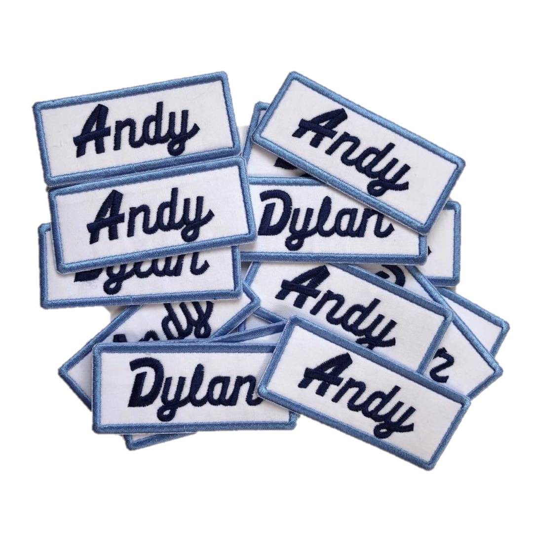 Biker Name Tag | Embroidered Custom Patches for Jackets | Custom Name ...