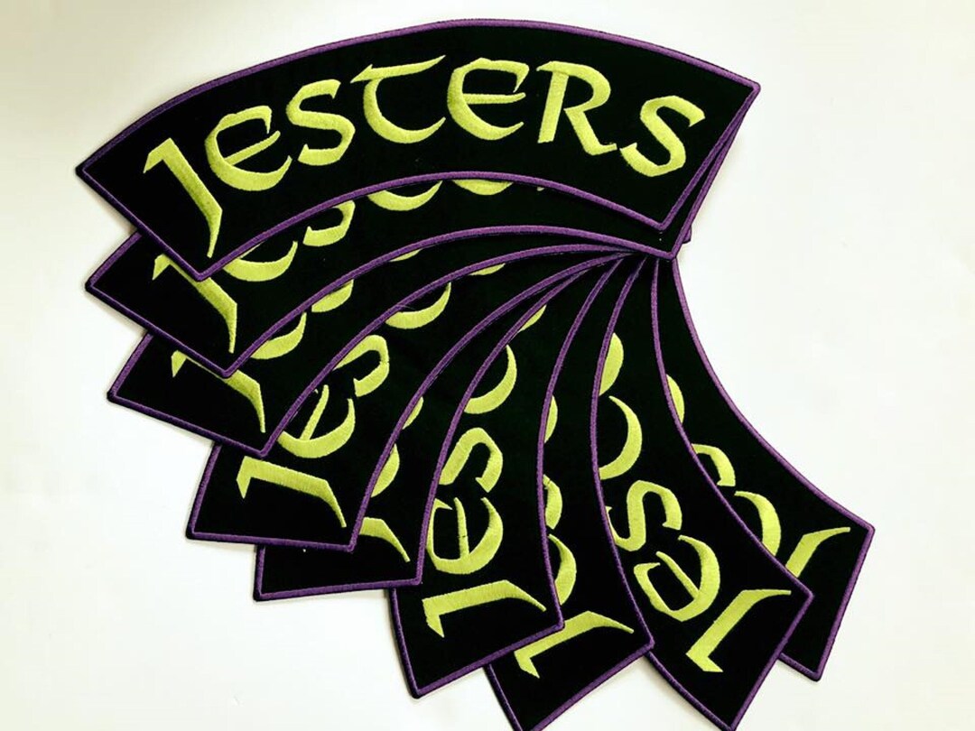 Custom Embroidered Biker Arch Patch Top Rocker Motorcycle Iron on Patch ...