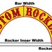 Custom Embroidered Rocker Patches Top Bottom Rockers for Motorcycle MC ...